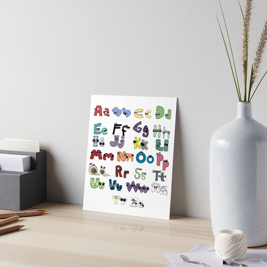 "Alphabet Lore a to z" Art Board Print for Sale by YupItsTrashe | Redbubble