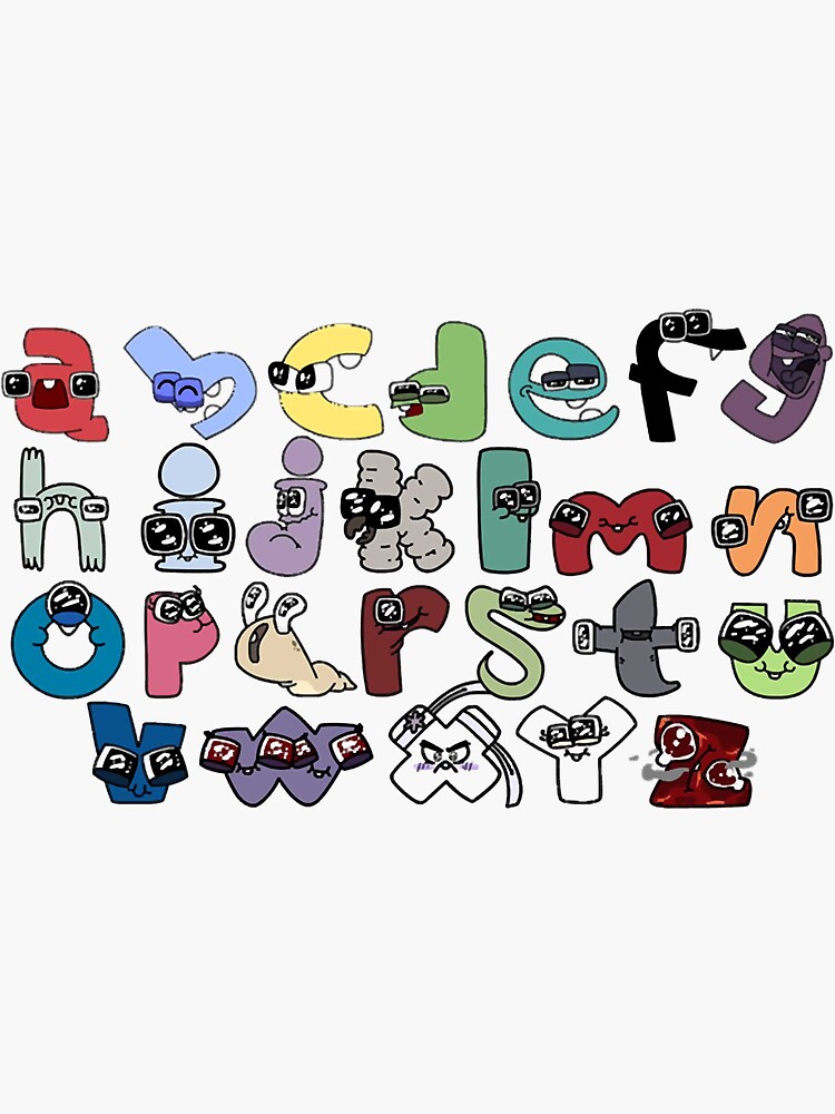 "Alphabet lore baby" Sticker for Sale by YupItsTrashe | Redbubble