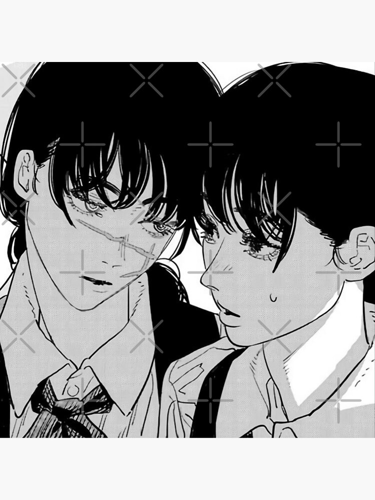 "Yoru & Asa Chainsaw Man Sticker" Sticker for Sale by Tenshi33 | Redbubble