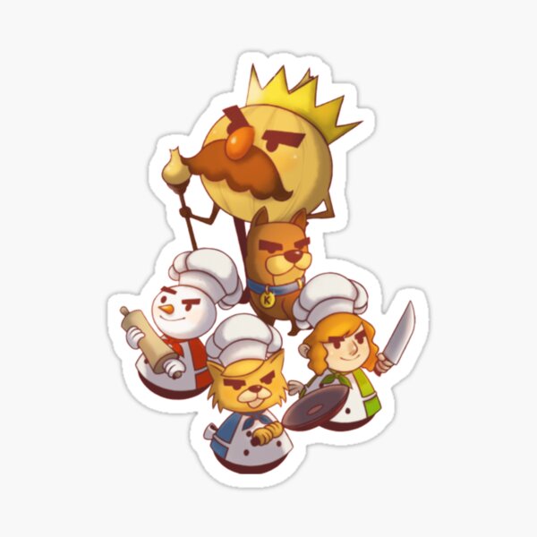 "Overcooked" Sticker for Sale by HyperCultes | Redbubble