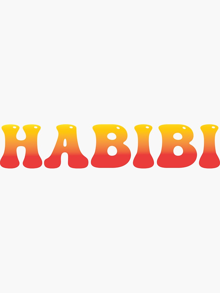 "Habibi Design " Sticker for Sale by dewi5 | Redbubble