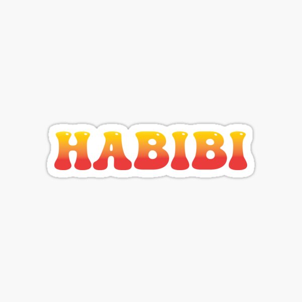 "Habibi Design " Sticker for Sale by dewi5 | Redbubble