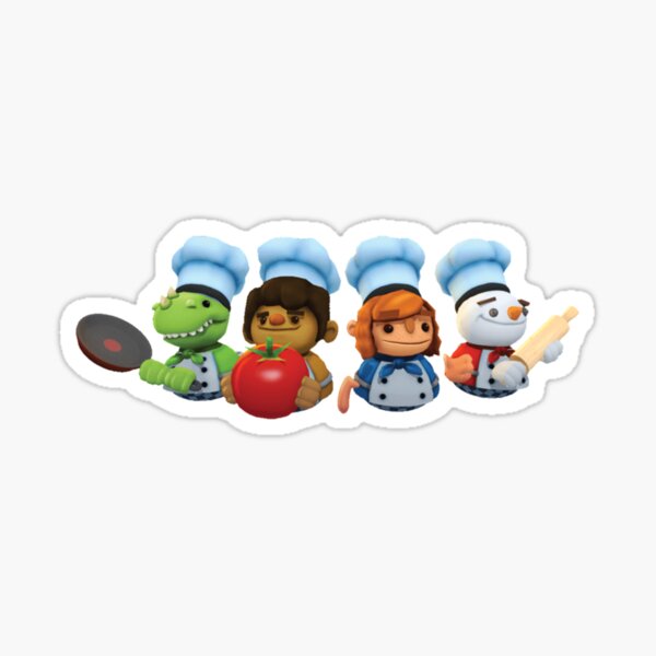 "OVERCOOKED character" Sticker for Sale by HyperCultes | Redbubble