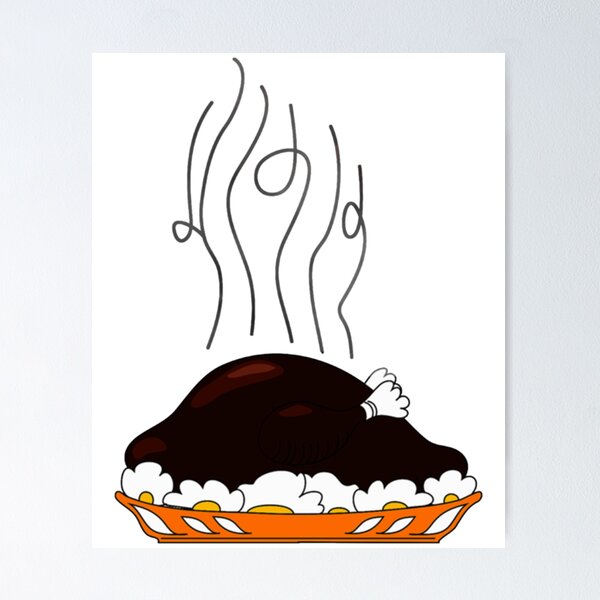 "Overcooked Chicken" Poster for Sale by HyperCultes | Redbubble