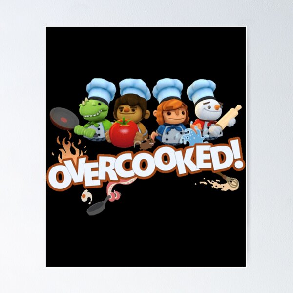 "Overcooked Logo video game" Poster for Sale by HyperCultes | Redbubble
