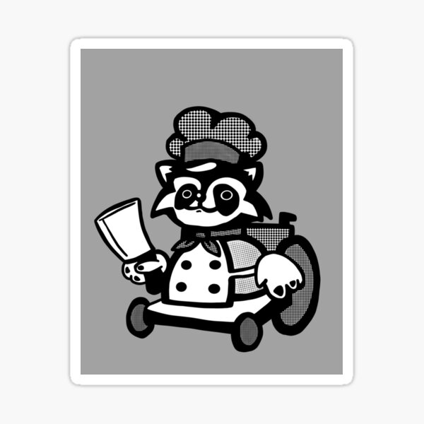 "Overcooked Raccoon" Sticker for Sale by HyperCultes | Redbubble