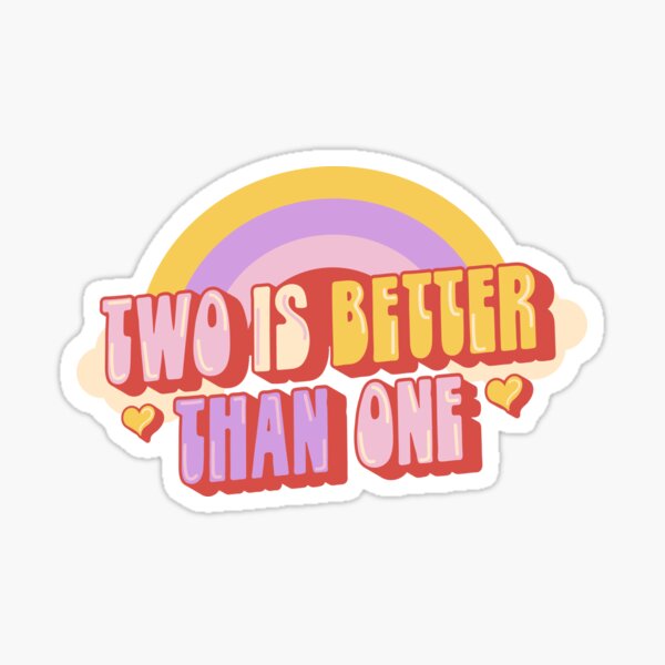 "You and me" Sticker for Sale by RetroGroovy | Redbubble