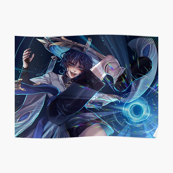 "Scaramouche Genshin Impact" Poster for Sale by yagiluro | Redbubble