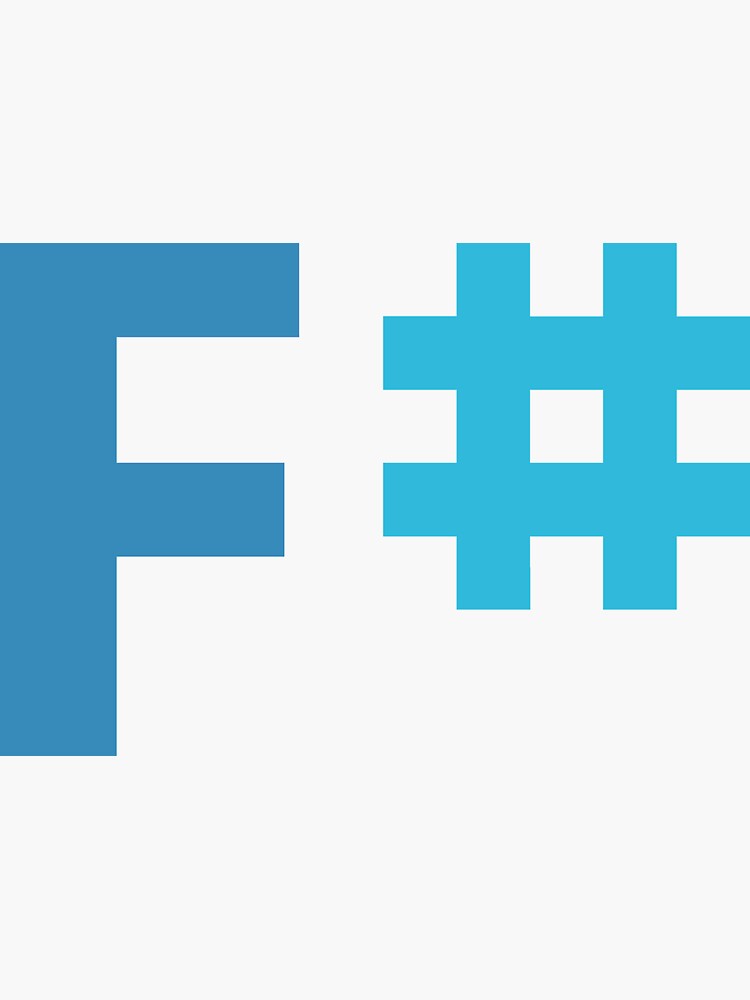"Fsharp" Sticker for Sale by MrShy | Redbubble