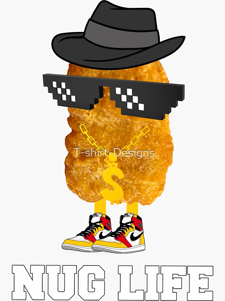 "Nug Life McDonalds Chicken Nuggets " Sticker for Sale by T-shirt ...