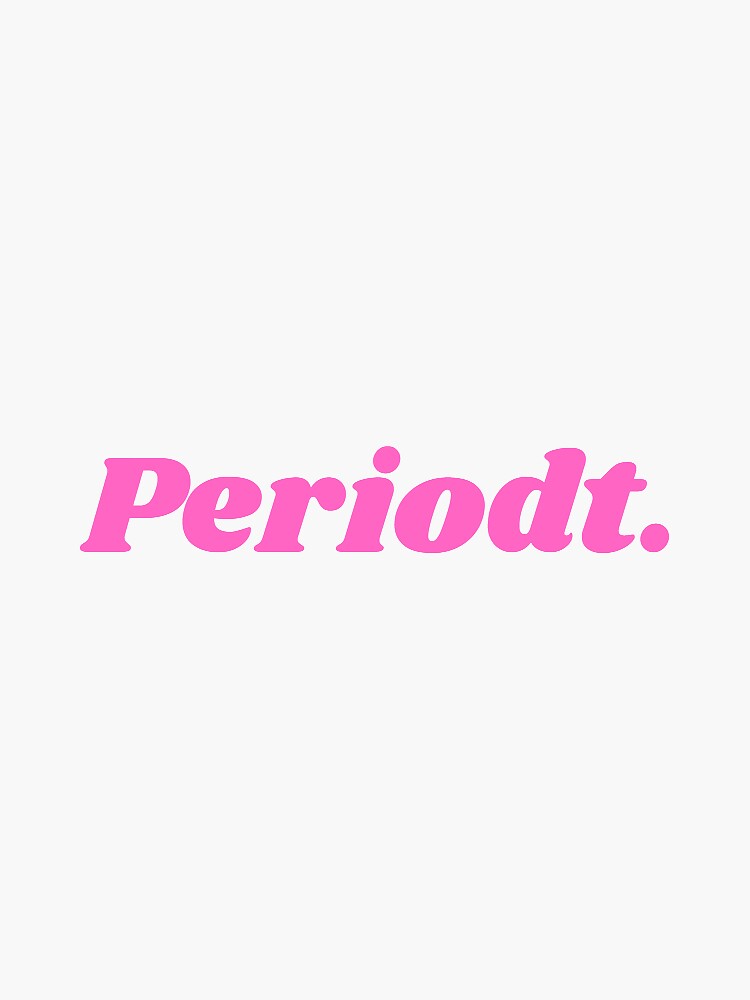 "periodt. slang sticker " Sticker for Sale by cagslw | Redbubble