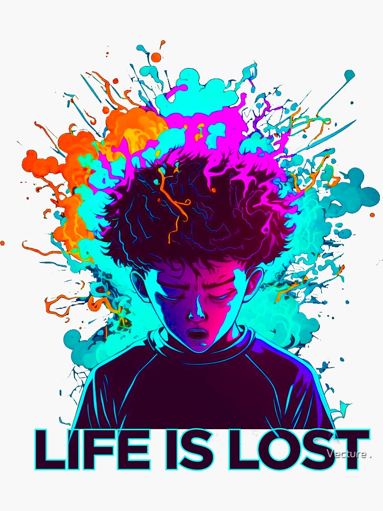 "Life is Lost." Sticker for Sale by SuhenFantasyArt | Redbubble
