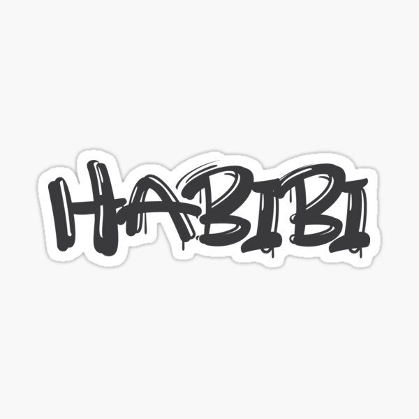"Habibi Design " Sticker for Sale by dewi5 | Redbubble