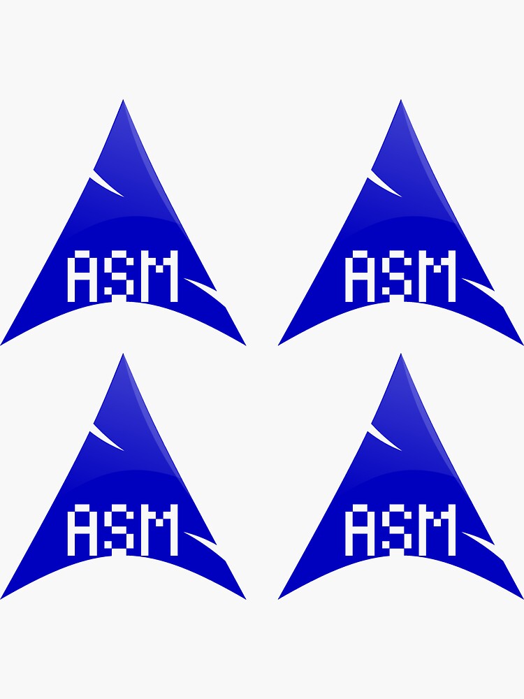 "ASM Logo 4x" Sticker for Sale by MrShy | Redbubble