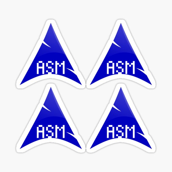 "ASM Logo 4x" Sticker for Sale by MrShy | Redbubble