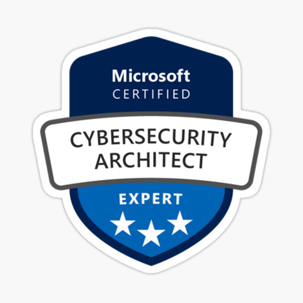 "Microsoft Certified Cybersecurity Architect Expert" Sticker for Sale ...