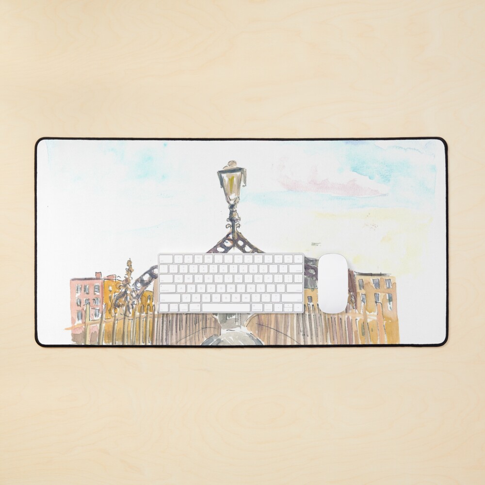 "Ha’penny Bridge Impressions in Dublin Droichead na Life" Sticker for ...