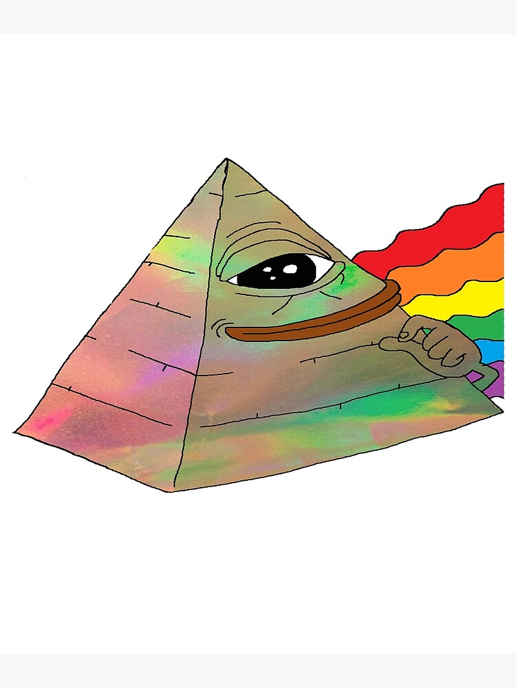 "Rare Cosmic Pyramid 4chan Pepe Meme " Poster by QualityPrints4U ...