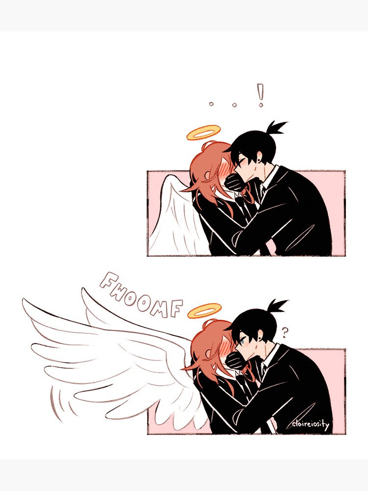 "Chainsaw Man Aki Hayakawa and Angel Devil" Sticker for Sale by Rexona ...