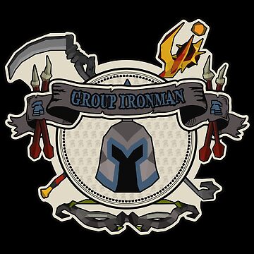"Group Ironman Badge | OSRS" Sticker for Sale by EXPincrease | Redbubble