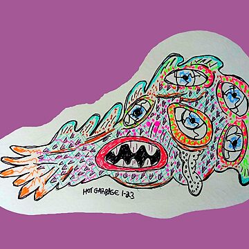 "Mutant Fish 4 " Sticker for Sale by DiscordDreams | Redbubble