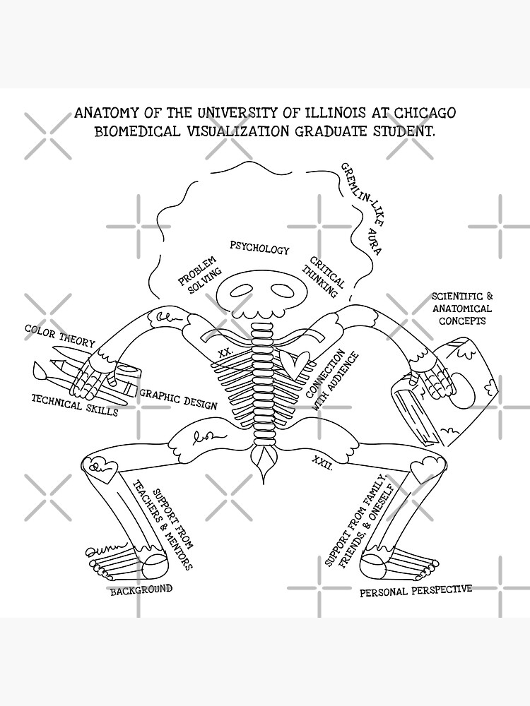 "Anatomy of the BVIS Student by Khorizon Dunn" Sticker for Sale by SAMA ...
