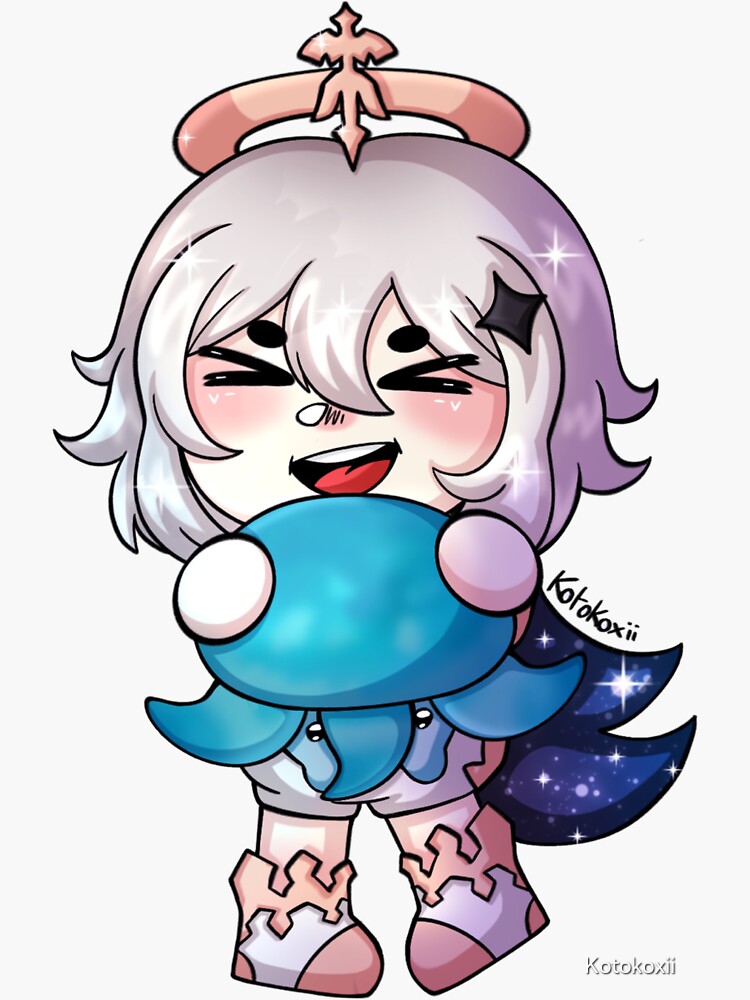 "Genshin impact Paimon fungi chibi artwork " Sticker for Sale by ...