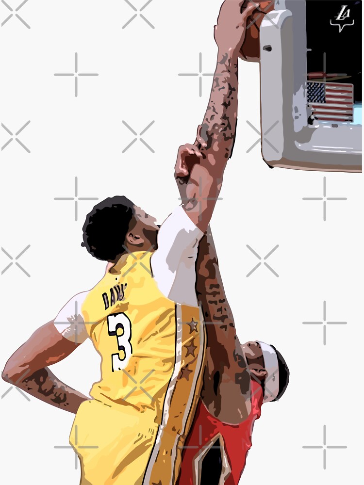 "Anthony Davis" Sticker for Sale by raffrasta | Redbubble