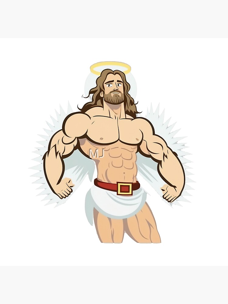 "Buff Jesus" Art Print for Sale by MJ ⭐⭐⭐⭐⭐ | Redbubble
