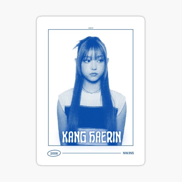 "NewJeans new jeans NWJNS Kang Haerin" Sticker for Sale by Kplais ...