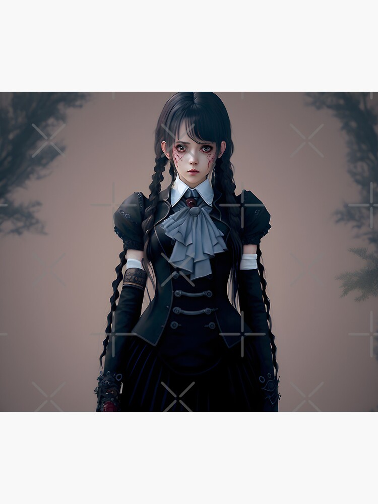 "Wednesday Addams, Ai-Generated Art, Netflix, Netflix Fun Art, Addams ...
