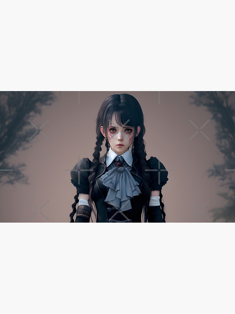 "Wednesday Addams, Ai-Generated Art, Netflix, Netflix Fun Art, Addams ...