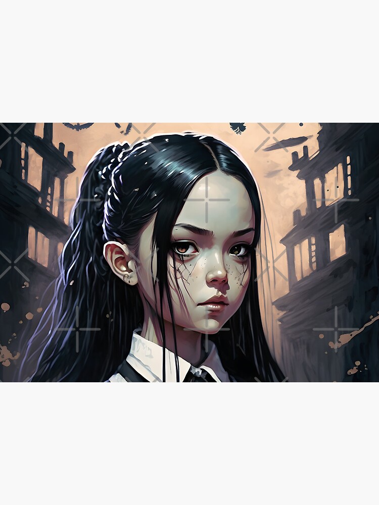 "Wednesday Addams, Ai-Generated Art, Netflix, Netflix Fun Art, Addams ...