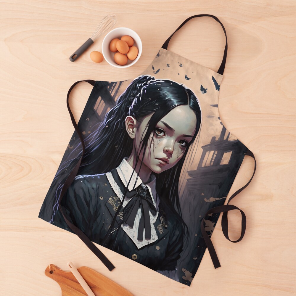 "Wednesday Addams, Ai-Generated Art, Netflix, Netflix Fun Art, Addams ...