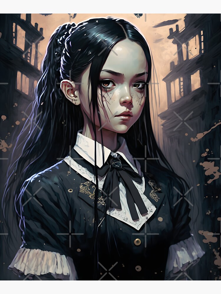 "Wednesday Addams, Ai-Generated Art, Netflix, Netflix Fun Art, Addams ...