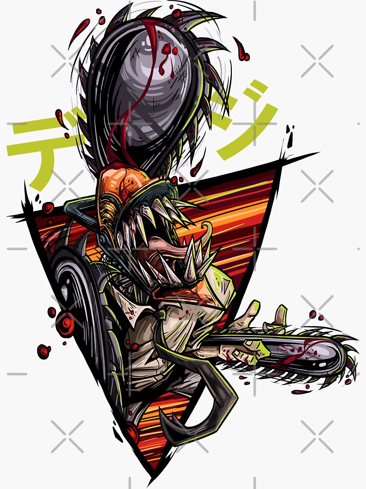 "Denji-Triangle" Sticker for Sale by Animics | Redbubble