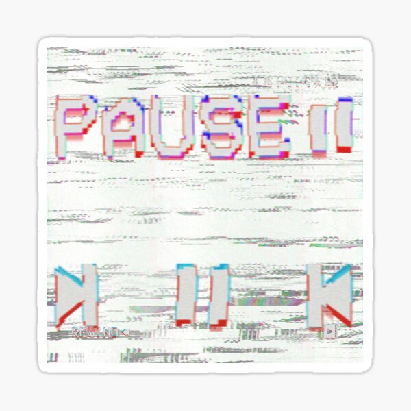 "Pause" Sticker for Sale by OneNOne | Redbubble