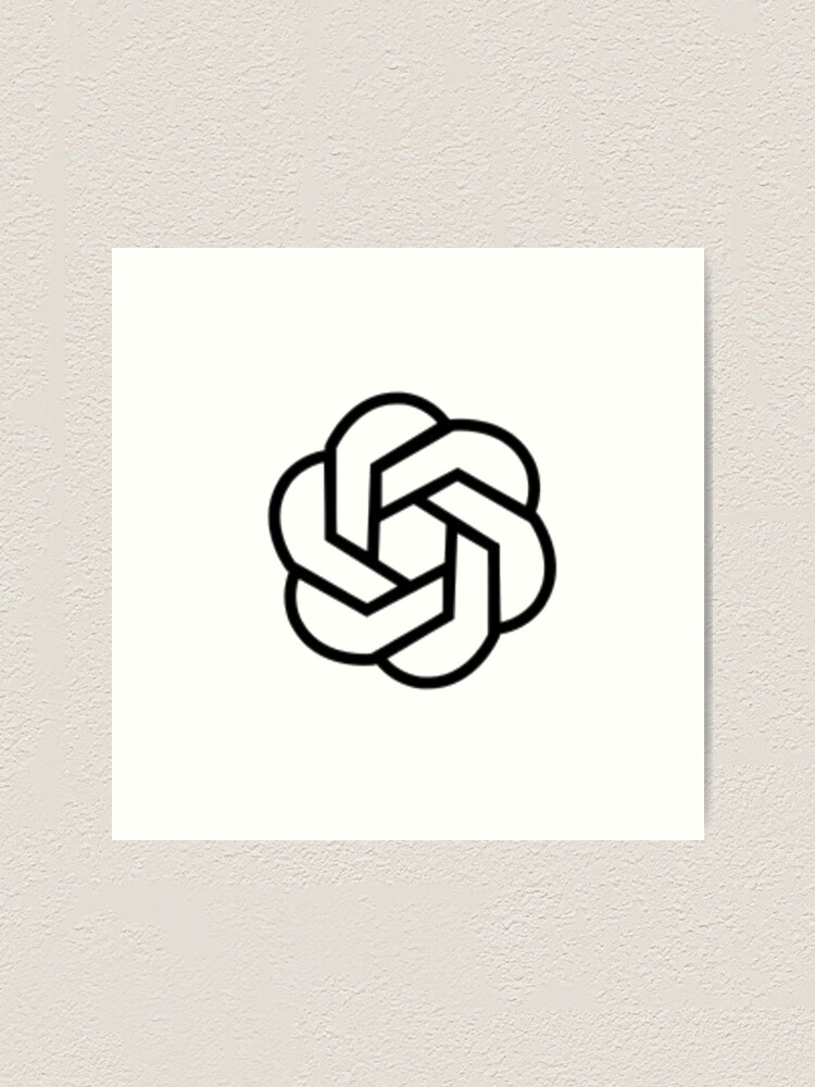 "Chat gpt logo" Art Print for Sale by Red-Tree | Redbubble