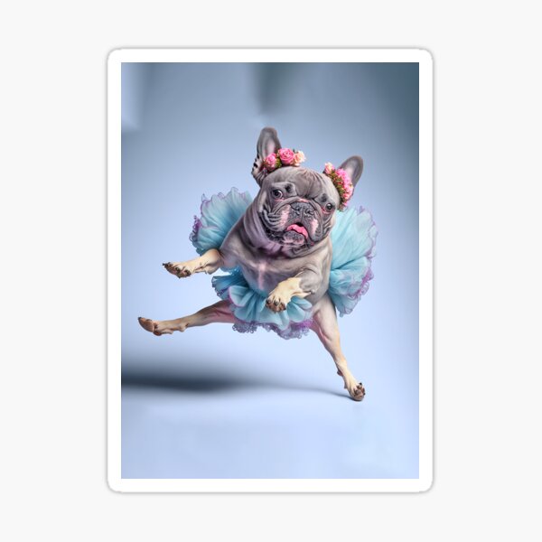 "French Bulldog Dancing Ballerina TuTu" Sticker for Sale by ...
