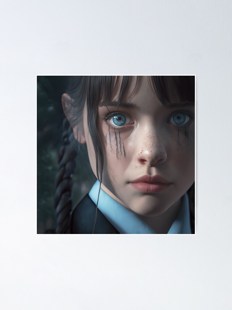 "Wednesday Addams, Ai-Generated Art, Netflix, Netflix Fun Art, Addams ...