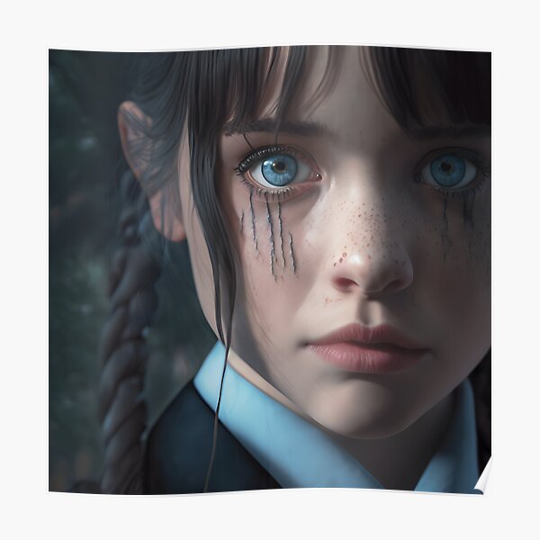 "Wednesday Addams, Ai-Generated Art, Netflix, Netflix Fun Art, Addams ...