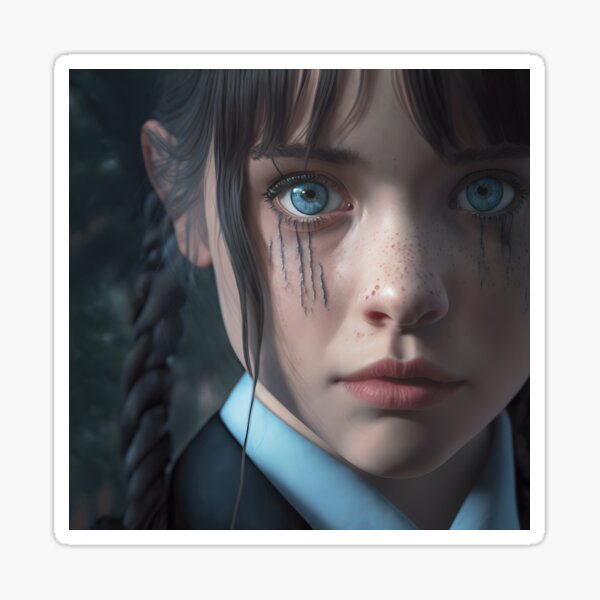 "Wednesday Addams, Ai-Generated Art, Netflix, Netflix Fun Art, Addams ...