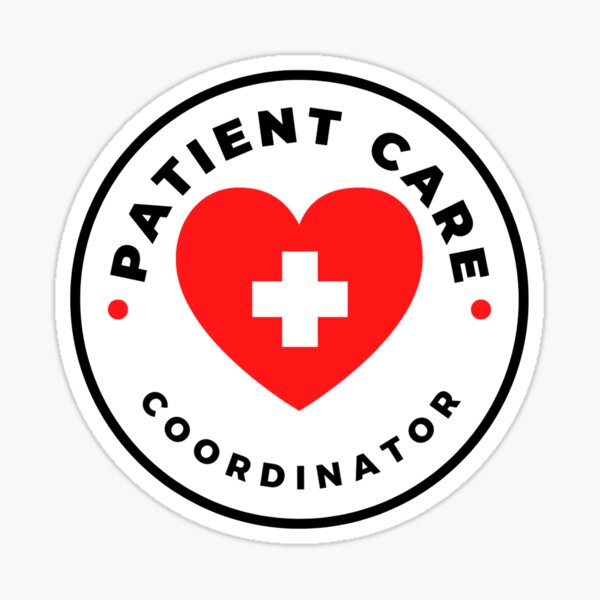 "patient care coordinator Sticker" Sticker for Sale by MONS-19 | Redbubble