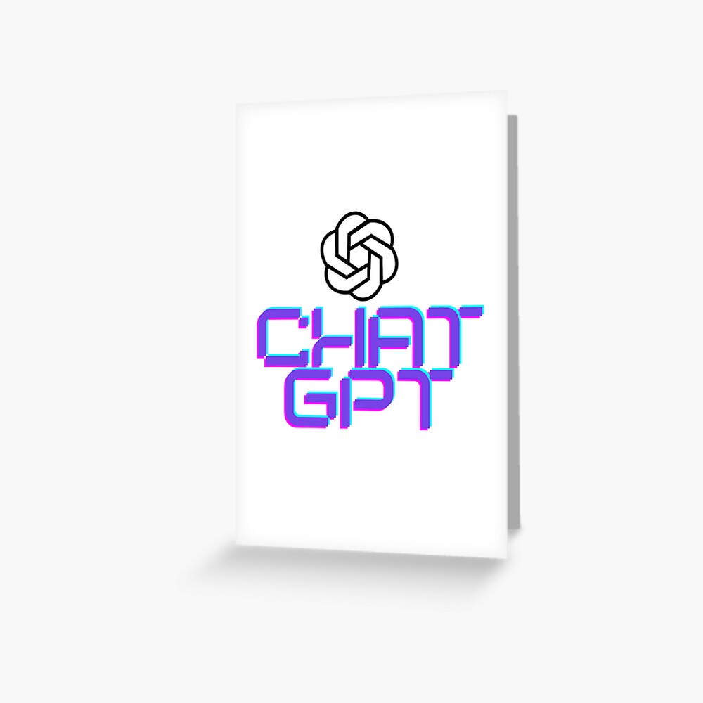 "Chat Gpt logo " Greeting Card for Sale by Red-Tree | Redbubble