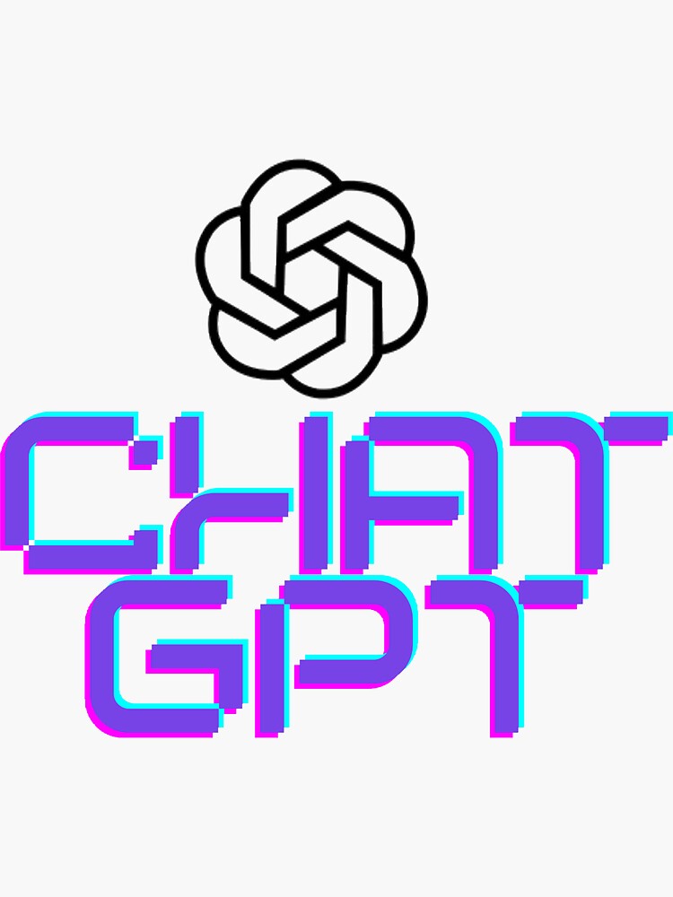 "Chat Gpt logo " Sticker for Sale by Red-Tree | Redbubble