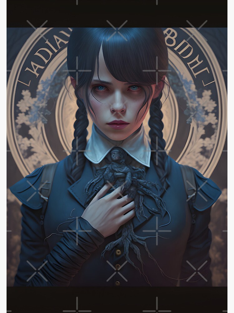 "Wednesday Addams, Ai-Generated Art, Netflix, Netflix Fun Art, Addams ...