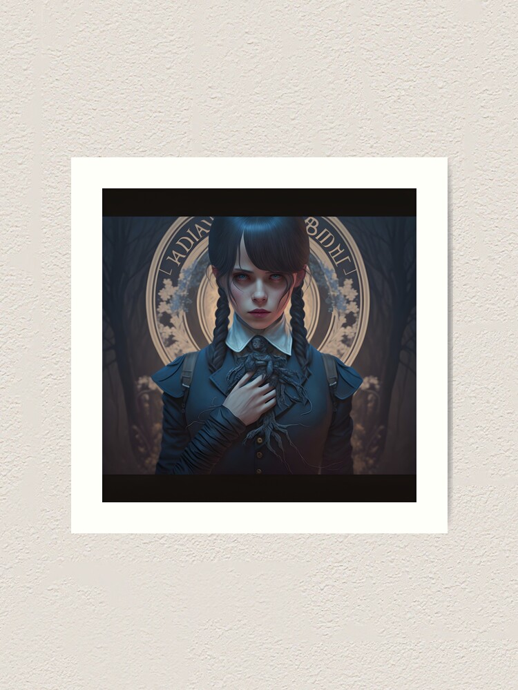 "Wednesday Addams, Ai-Generated Art, Netflix, Netflix Fun Art, Addams ...