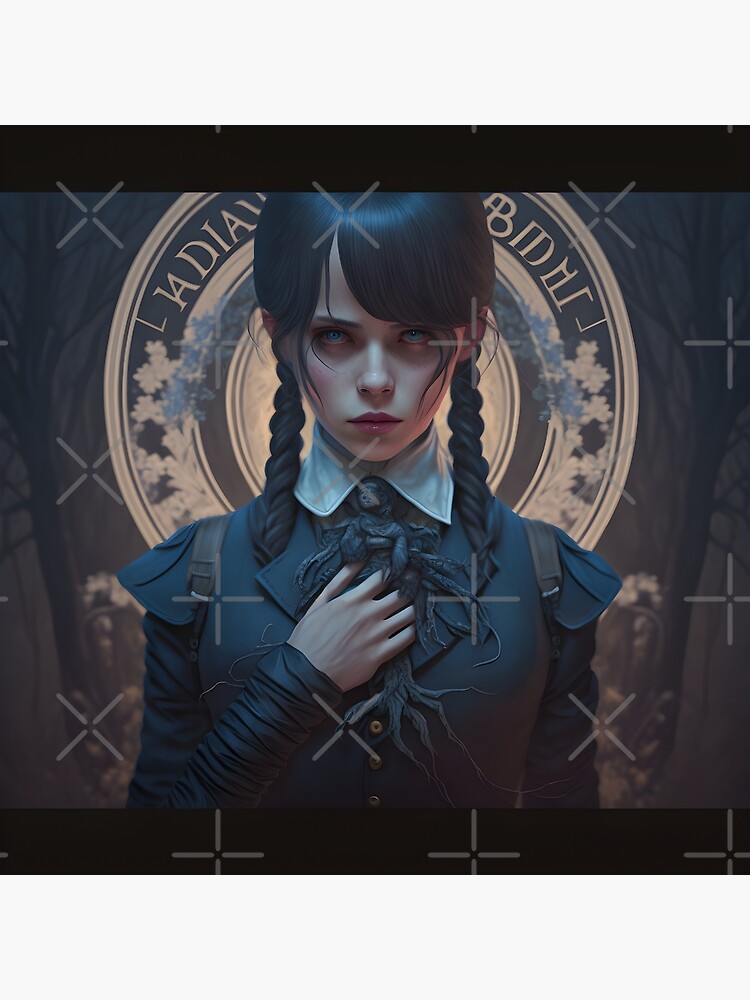 "Wednesday Addams, Ai-Generated Art, Netflix, Netflix Fun Art, Addams ...