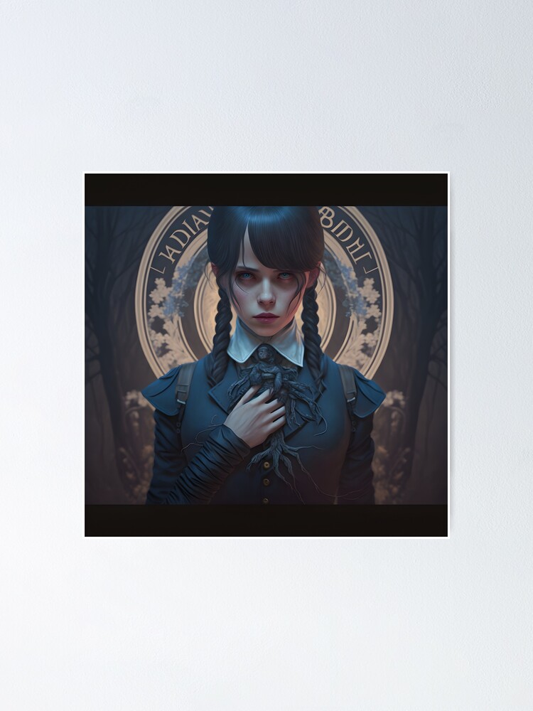 "Wednesday Addams, Ai-Generated Art, Netflix, Netflix Fun Art, Addams ...