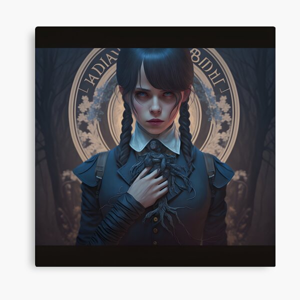 "Wednesday Addams, Ai-Generated Art, Netflix, Netflix Fun Art, Addams ...